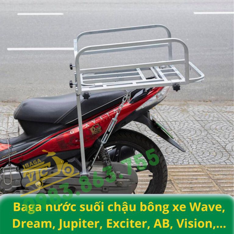 Baga chở hàng xe máy cho các dòng xe số và xe tay ga giá tốt